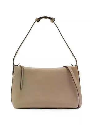 Tory Burch Small Mellow Logo-plaque Pebbled Shoulder Bag