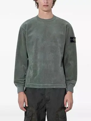 Stone Island 156100030 Corduroy Logo-patch Sweatshirt