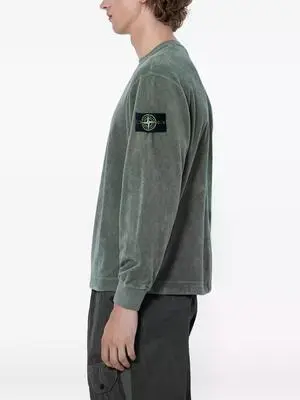 Stone Island 156100030 Corduroy Logo-patch Sweatshirt