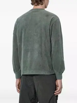 Stone Island 156100030 Corduroy Logo-patch Sweatshirt
