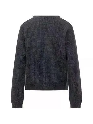Fabiana Filippi Ribbed-knit Crew-neck Sweater - Grey