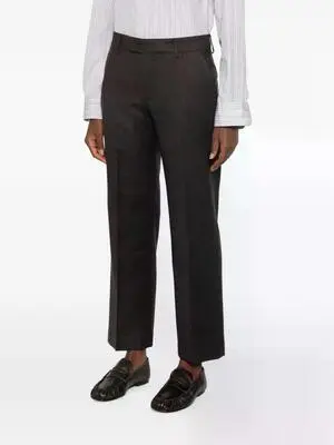 BERWICH Pressed Crease Belt-loop Trousers