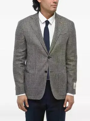 Corneliani Pied-de-poule Single-breasted Blazer