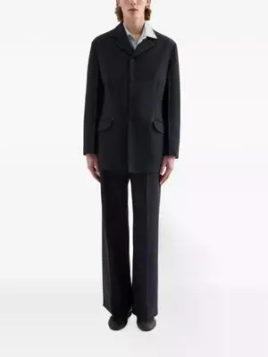 JIL SANDER Technical Crêpe Deconstructed Jacket - Black