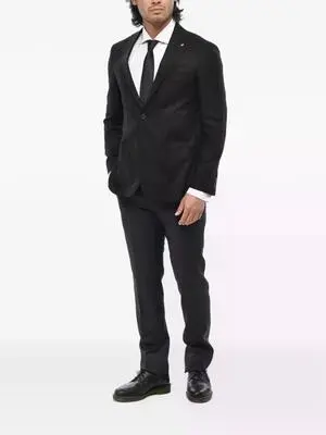 Corneliani Cc Collection Silk-twill Blazer - Black