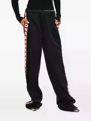 Dsquared2 Logo-band Mesh-insert Track Trousers - Black