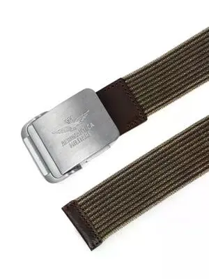 AERONAUTICA MILITARE Logo-engraved Woven Belt