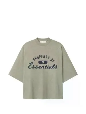 Fear Of God X New York Yankees Merch T-shirt - Grey