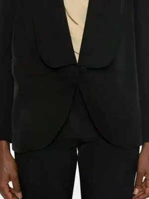 JE SUIS LE FLEUR Shawl Lapel Ruched Detail Suit