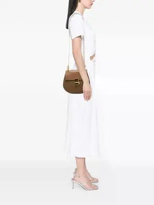 Chloé Leather Drew Crossbody Bag - Brown
