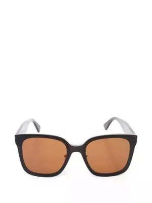Bottega Veneta Dark Square Frame Sunglasses - Brown