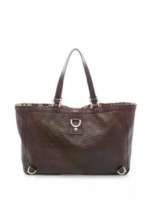 Gucci 2000s Abby Guccissima Tote Bag - Brown