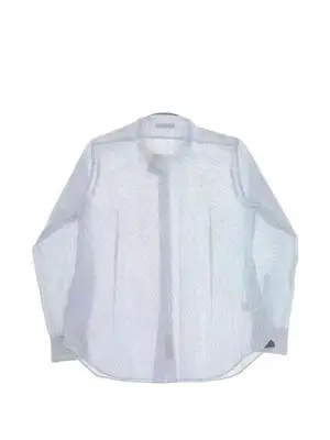 Corneliani Awning-stripe French-collar Shirt