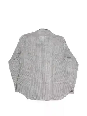 Corneliani Striped French-collar Shirt - White