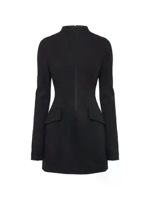 Sportmax Long Sleeve Mini Dress With Zip Fastening - Black