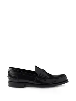 Prada Brushed Leather Loafers