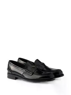 Prada Brushed Leather Loafers