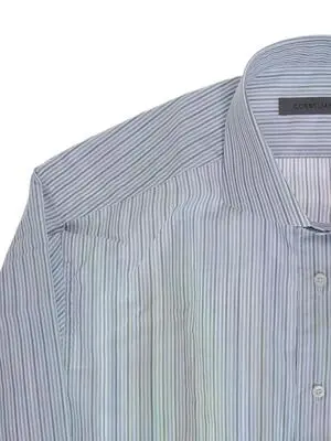 Corneliani French-collar Striped Shirt