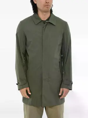 Woolrich Concealed-closure Single-breasted Coat - Green