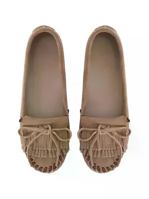 Paris Texas Indiana Fringe Ballet Flats