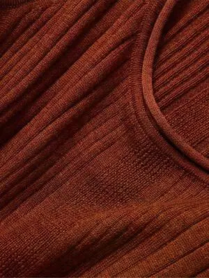 Veronica Beard Birke Ribbed-knit Tank Top