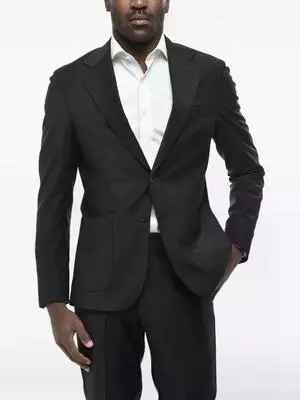 COLAMARINO Single-breasted Wool-blend Suit - Black
