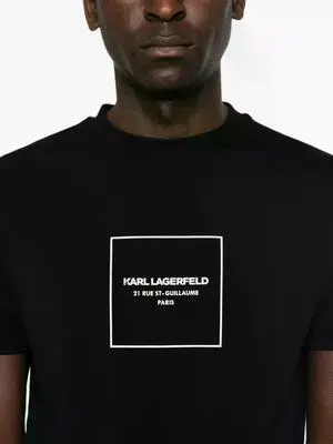 Karl Lagerfeld Logo-print Crew-neck Cotton T-shirt