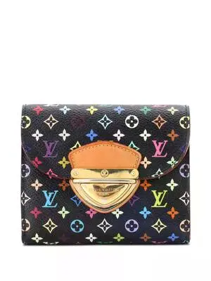 LOUIS VUITTON Joey Wallet Monogram Multicolor Small Wallets - Black