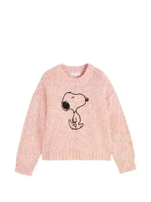 Chinti & Parker Snoopy Marl Sweater - Pink