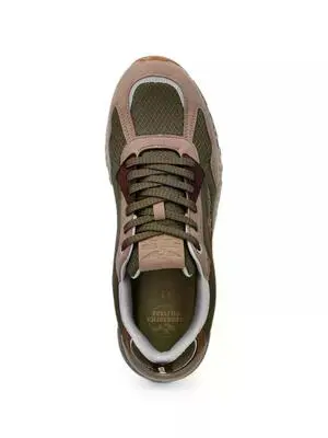 AERONAUTICA MILITARE Logo-embroidered Panelled Sneakers