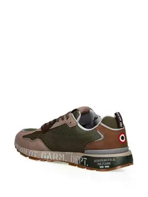 AERONAUTICA MILITARE Logo-embroidered Panelled Sneakers