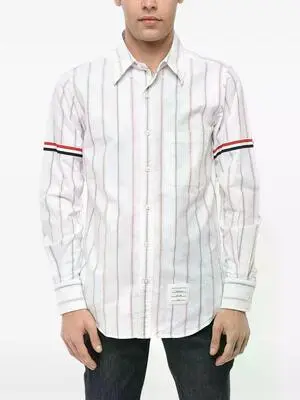 Thom Browne Striped Button-down Shirt - White