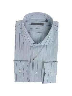 Corneliani Striped French-collar Shirt