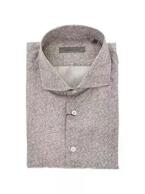 Corneliani Patterned Silk-blend Shirt - Pink