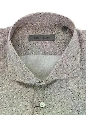 Corneliani Patterned Silk-blend Shirt