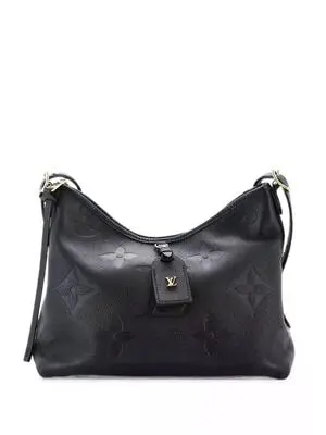 LOUIS VUITTON Carryall Monogram Empreinte Giant Pm Hobo Bag - Black