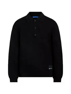 Karl Lagerfeld Long-sleeved Knit Polo