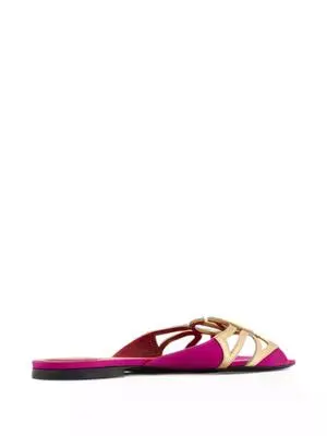 Valentino Garavani Vlogo Signature Cutout Sandals - Pink