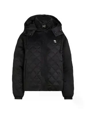 Karl Lagerfeld Ikon Quilted Puffer Jacket - Black