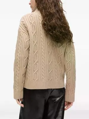 Karl Lagerfeld Ikon Cable-knit Polo Sweater