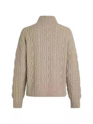 Karl Lagerfeld Ikon Cable-knit Polo Sweater