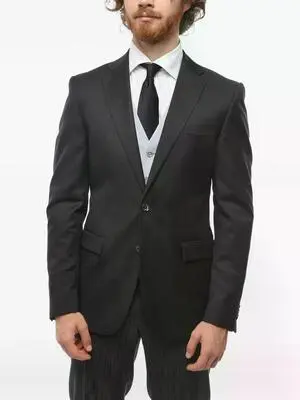 Corneliani Single-breasted Three-piece Suit - Black