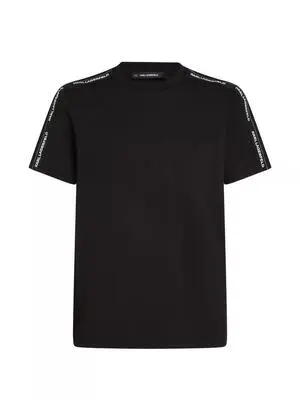 Karl Lagerfeld Logo-tape T-shirt - Black