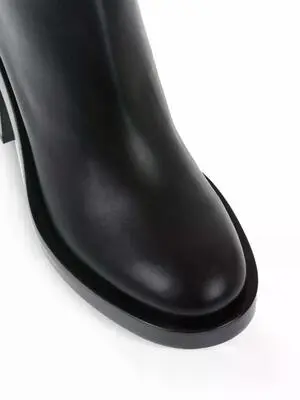 Valentino Garavani Vlogo Signature Leather Ankle Boots