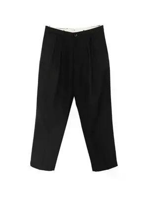 NINE:INTHE:MORNING Kai Pleated-front Tailored Trousers - Black