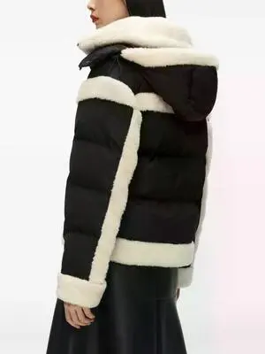 Karl Lagerfeld Faux-shearling Trim Puffer Jacket
