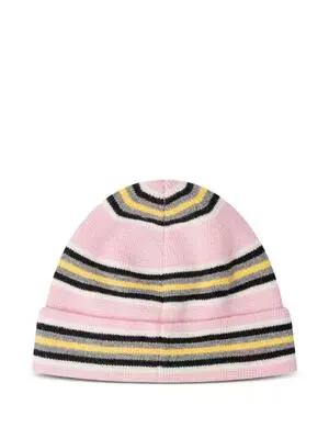 Fiorucci Striped Beanie Hat