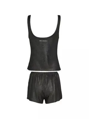 Karl Lagerfeld Ikon Glitter Short Pajama Set