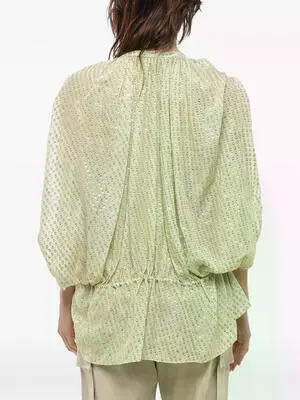 Stella McCartney Sleeveless Blouse With Metallic Lurex Detail