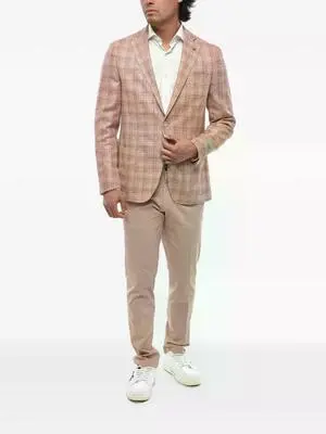 Corneliani Single-breasted Patch-pocket Blazer - Orange
